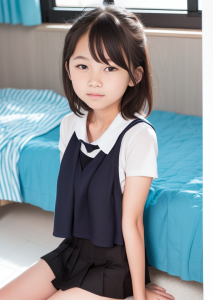 AI画像 美少女JCのちょいエロ画像 | 美っくらぶ-AI